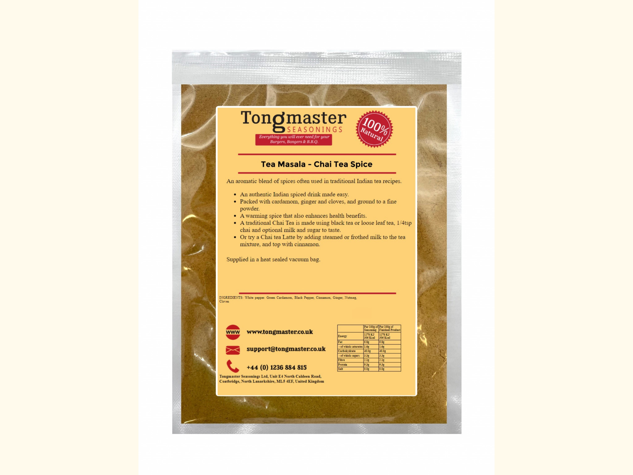 Tea Masala - Chai Tea Spice - 100g