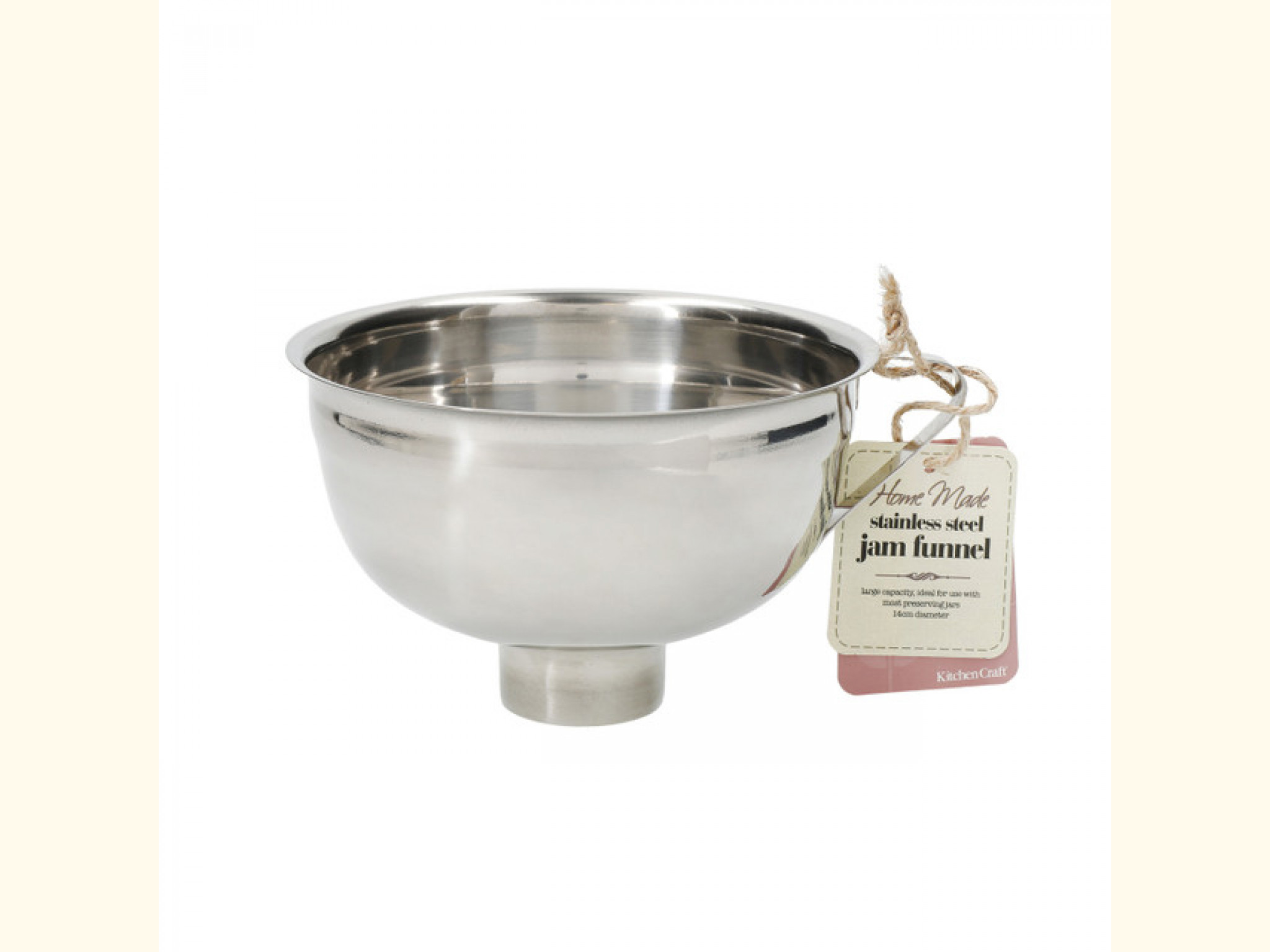 Kitchen Craft Home Made Stainless Steel Jam Funnel ( Free 100 pack of ...