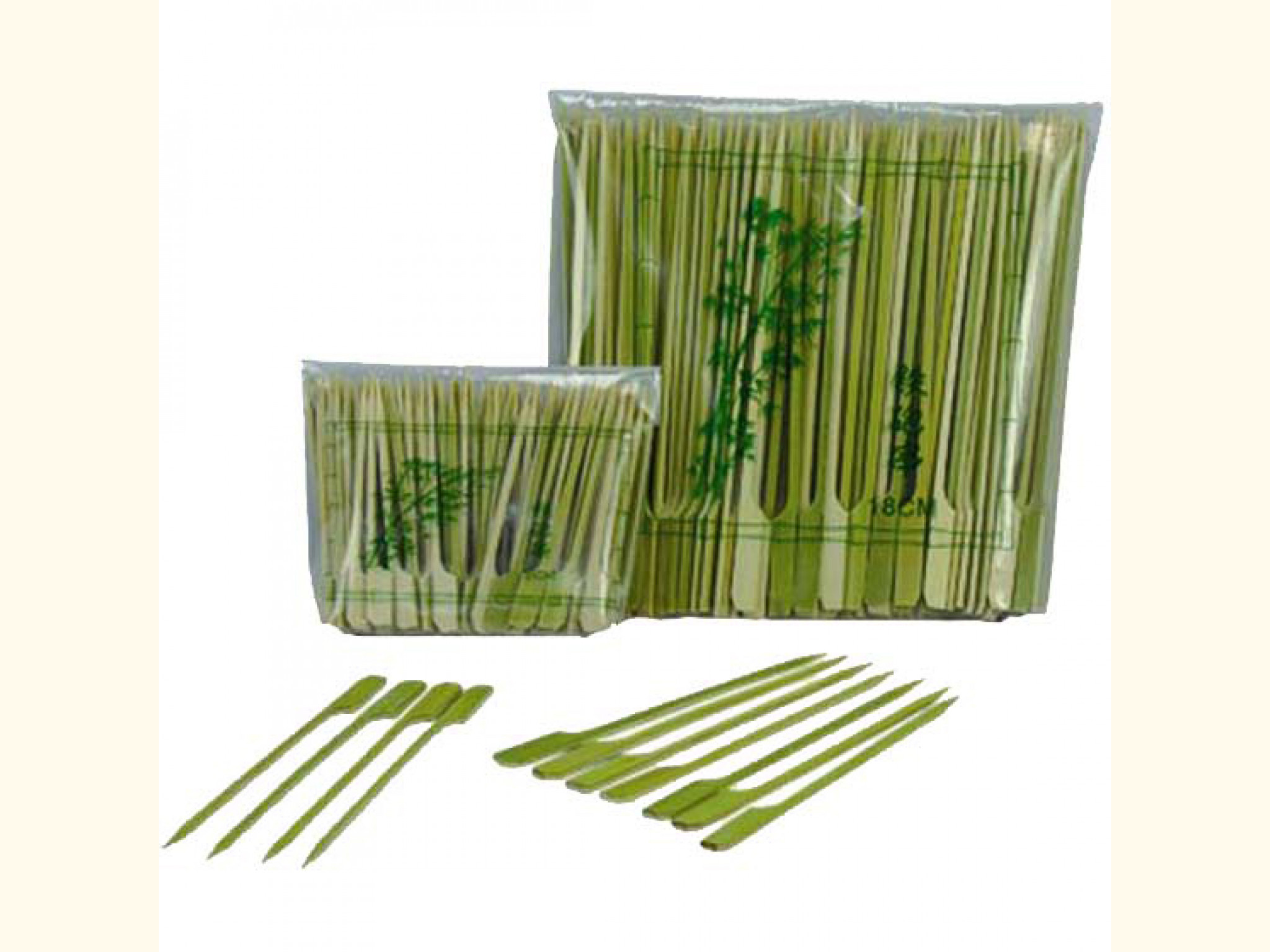 18cm Bamboo Teppo Gushi Skewers (Gun Shaped) - 100 Pack