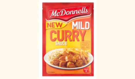 McDonnells Mild Curry Sauce Sachet Made in Ireland 50g Pack