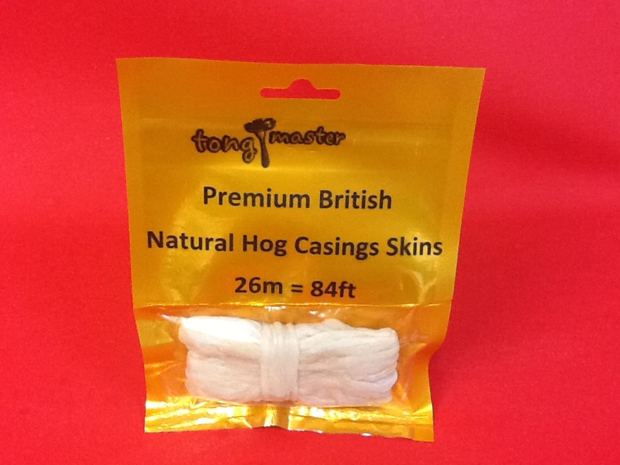 Natural Sausage Skins Hog 34/38 26m - Over 84ft